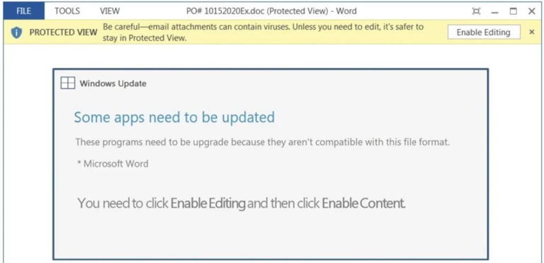 This fake Windows update alert is a masquerading malware attack ...