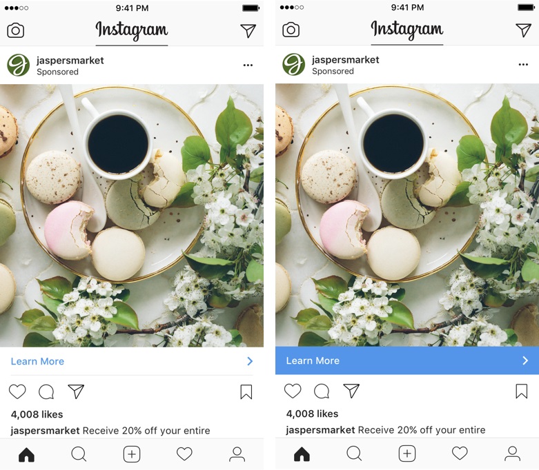 Instagram Says: The Color of CTA Buttons Does Matter - OPUSfidelis
